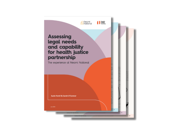 Working with Neami National to assess legal needs for HJP - Health ...